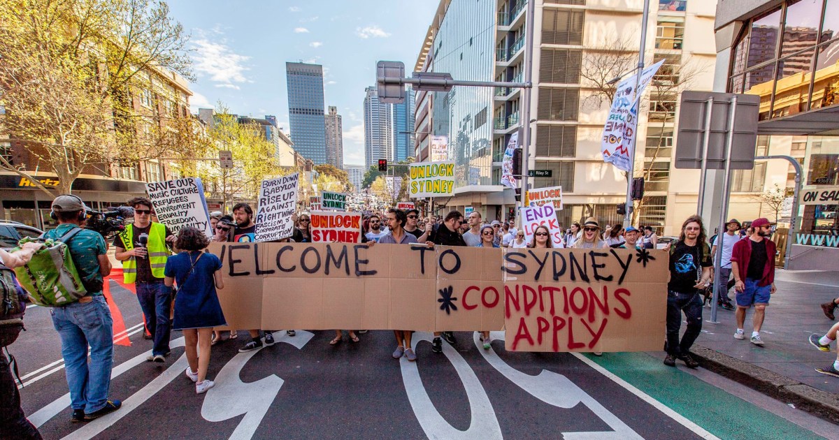 Reclaim The Streets Sees Thousands Take To Sydney To Protest Lock Out ...