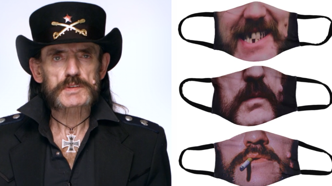 Tell COVID To Stay The Fuck Back With These New Lemmy Face Masks ...