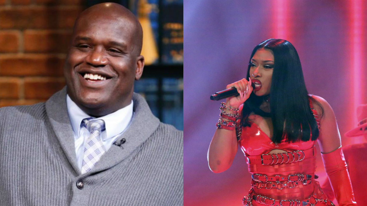 Shaquille O'Neal Shoots Shot With Megan Thee Stallion Via Instagram ...