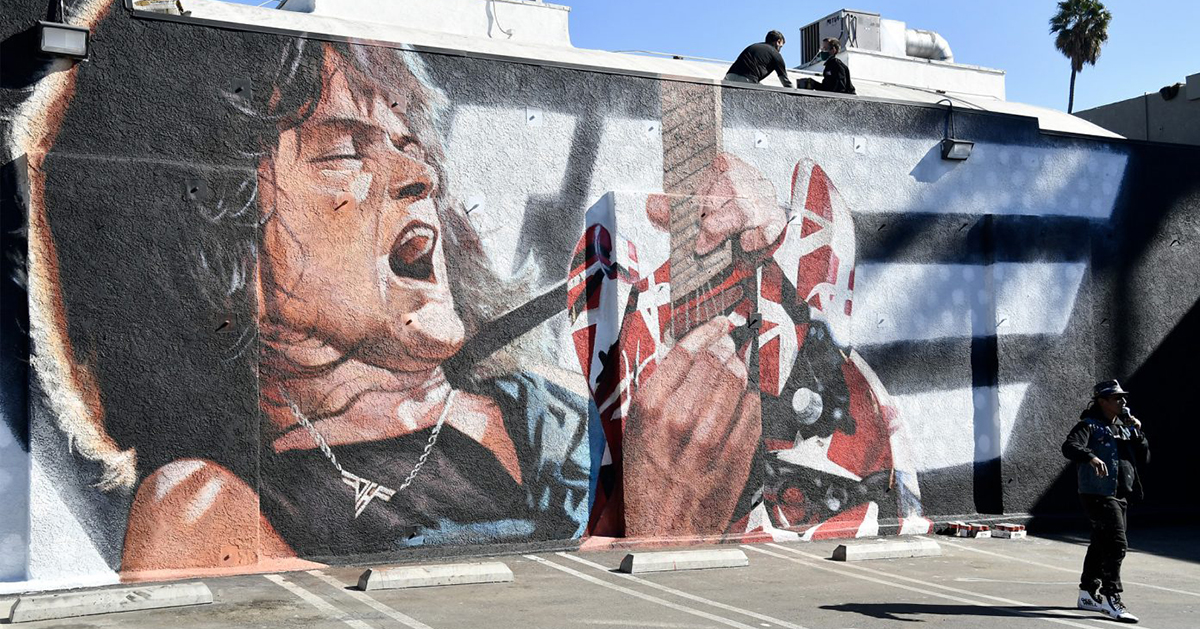 An Epic Mural Of The Late Eddie Van Halen Has Been Unveiled In ...