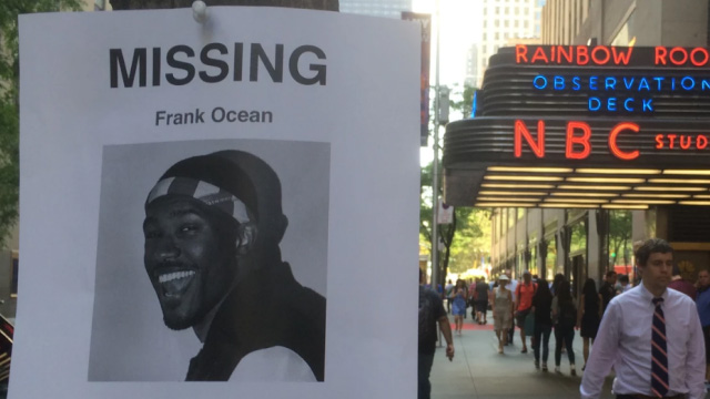 There Have Been "MISSING: Frank Ocean" Posters Spotted In NYC - Music Feeds