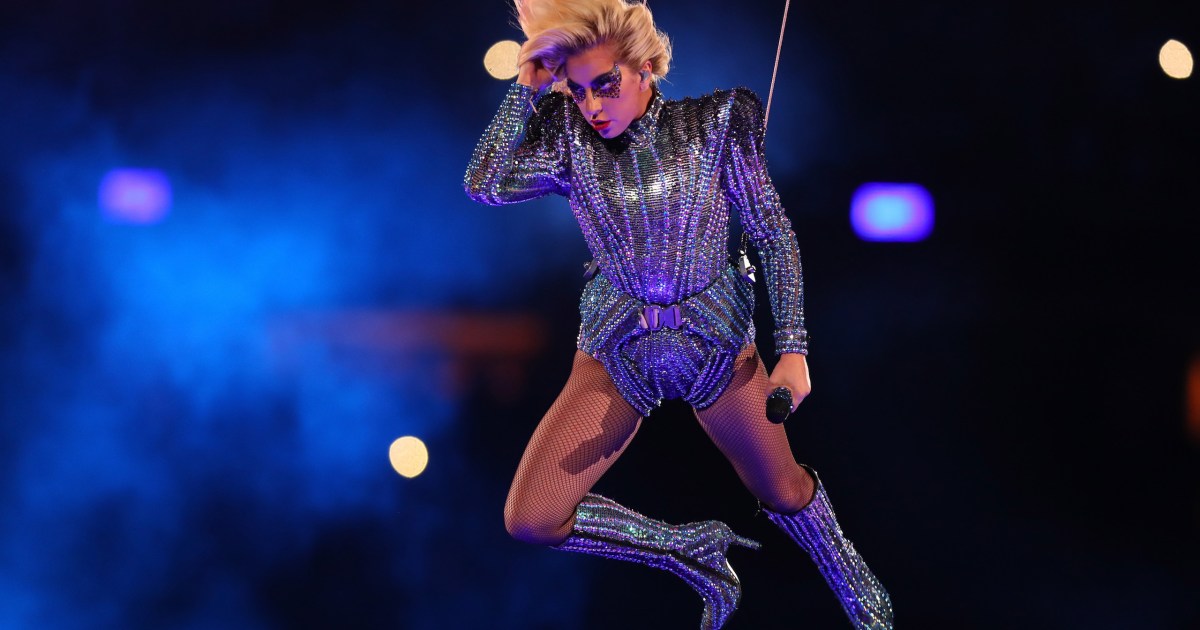 Watch Lady Gaga Fall From The Sky & Play Her Hits In Huge Super Bowl ...